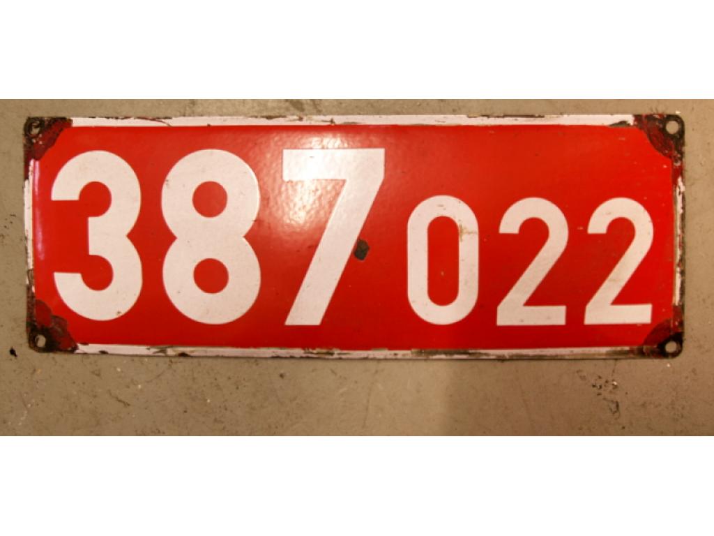 Lokschild CSD 387o22 - Lokschilder Kleinanzeigen für Sammler